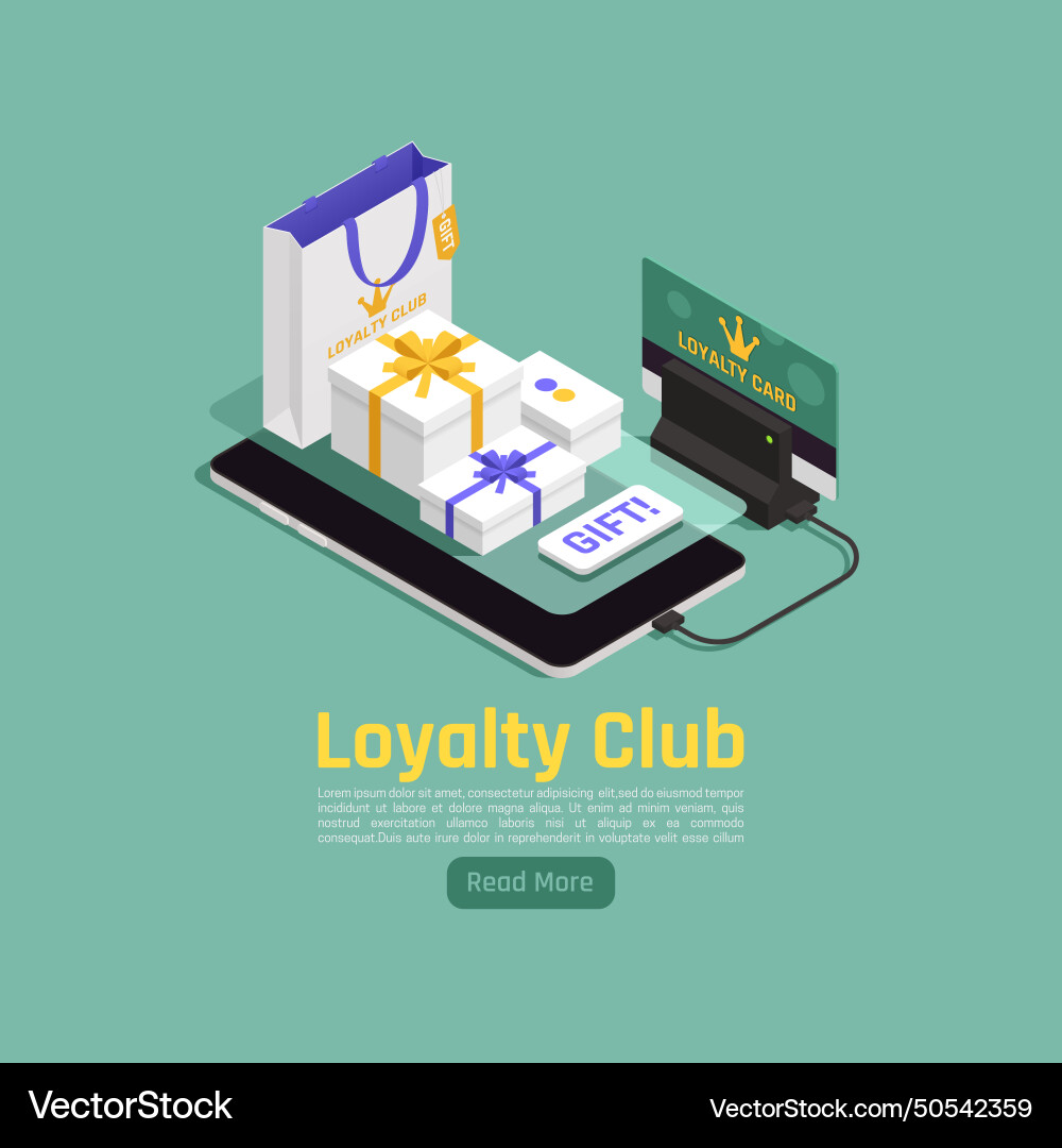 Customer loyalty gifts background Royalty Free Vector Image