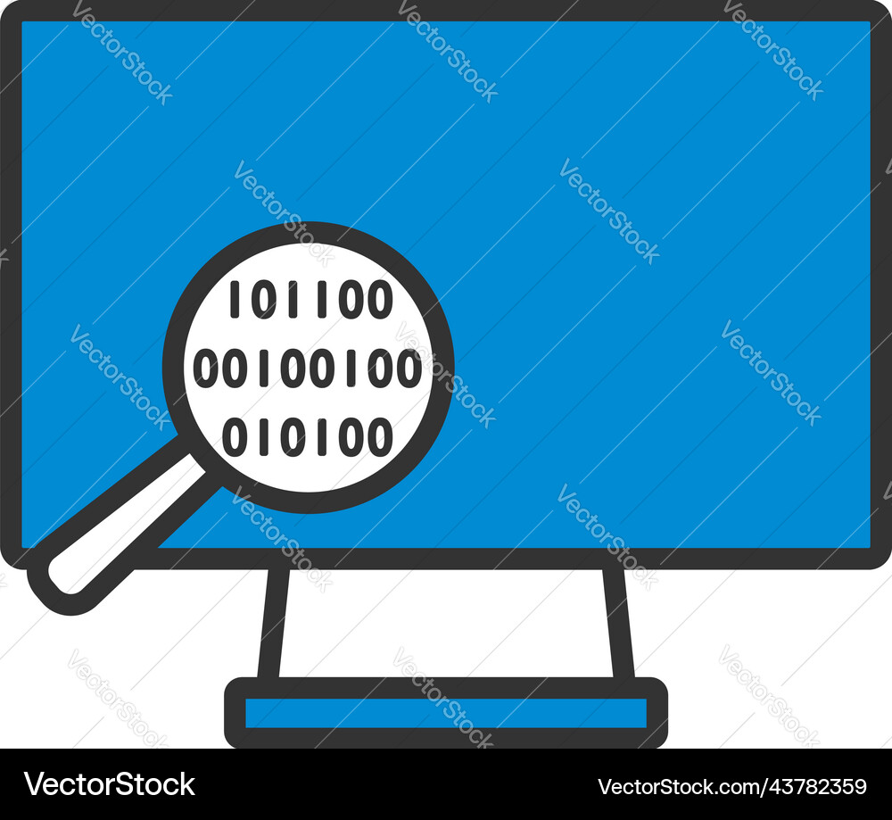Data analysing icon Royalty Free Vector Image - VectorStock