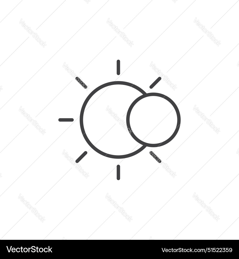 Eclipse icon Royalty Free Vector Image - VectorStock