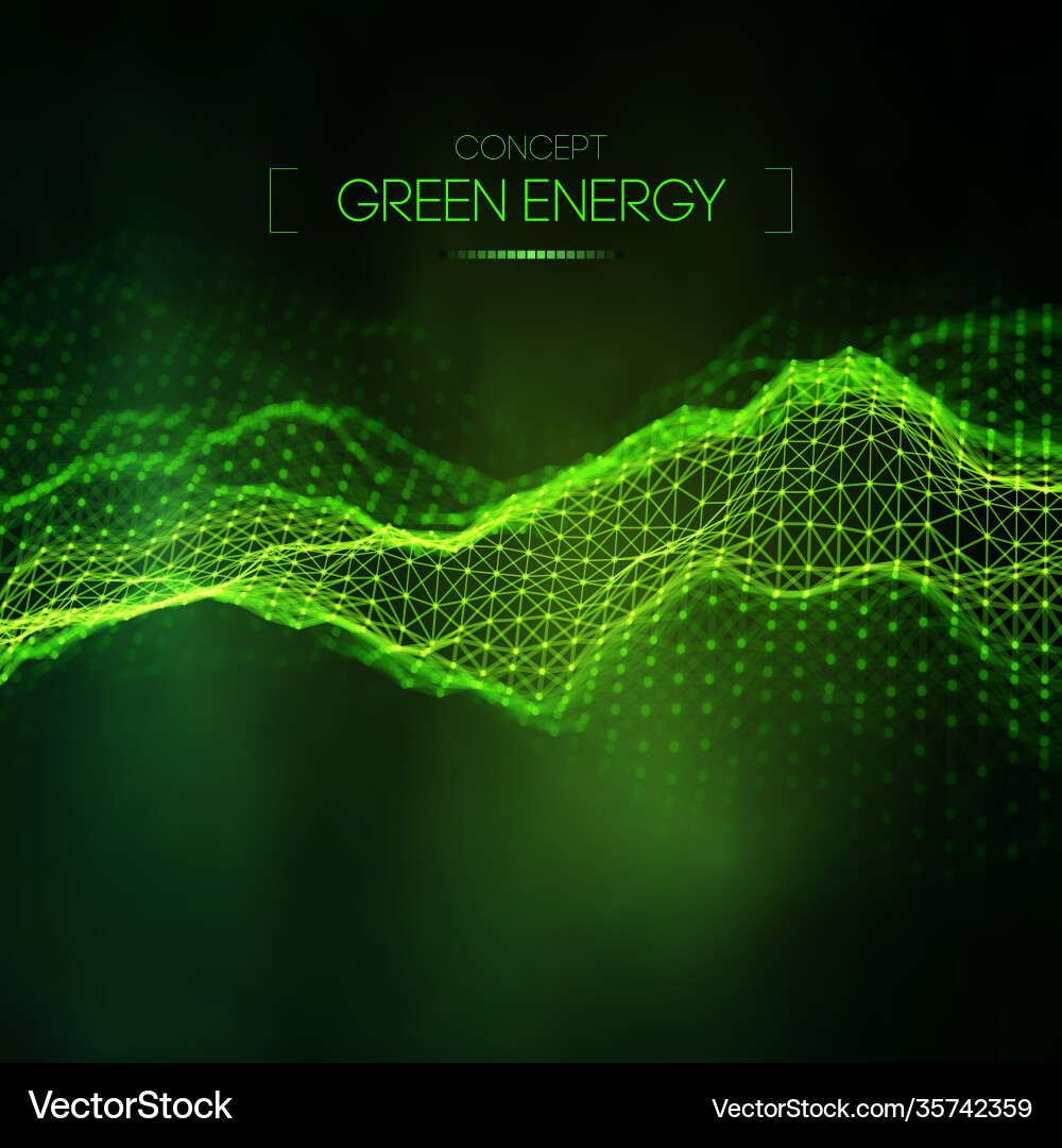 Green energy concept technology Royalty Free Vector Image