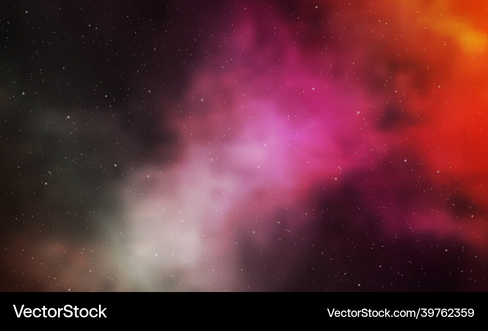 Realistic infinite universe starry night nebula Vector Image