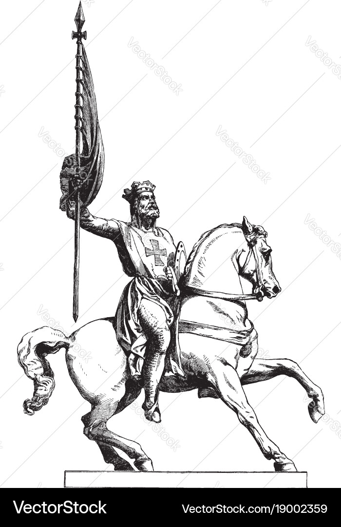 Statue was one of the leaders first Royalty Free Vector