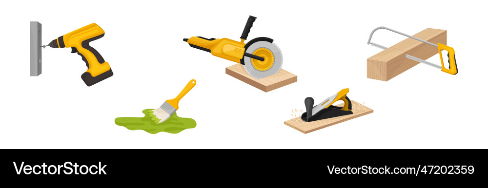 Working tool and equipment for repair Royalty Free Vector
