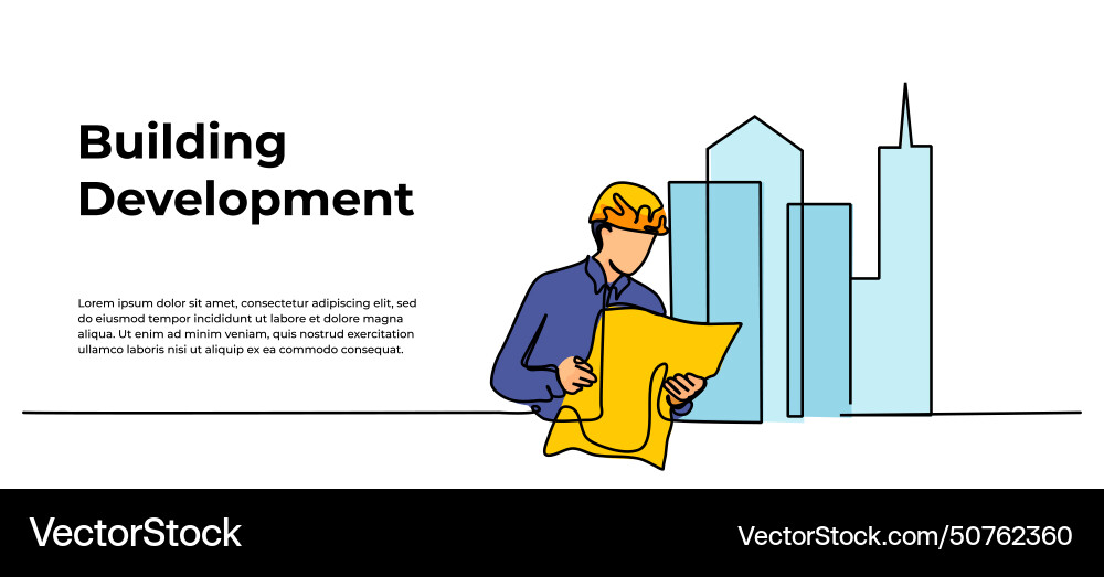 Construction contractors holding Royalty Free Vector Image