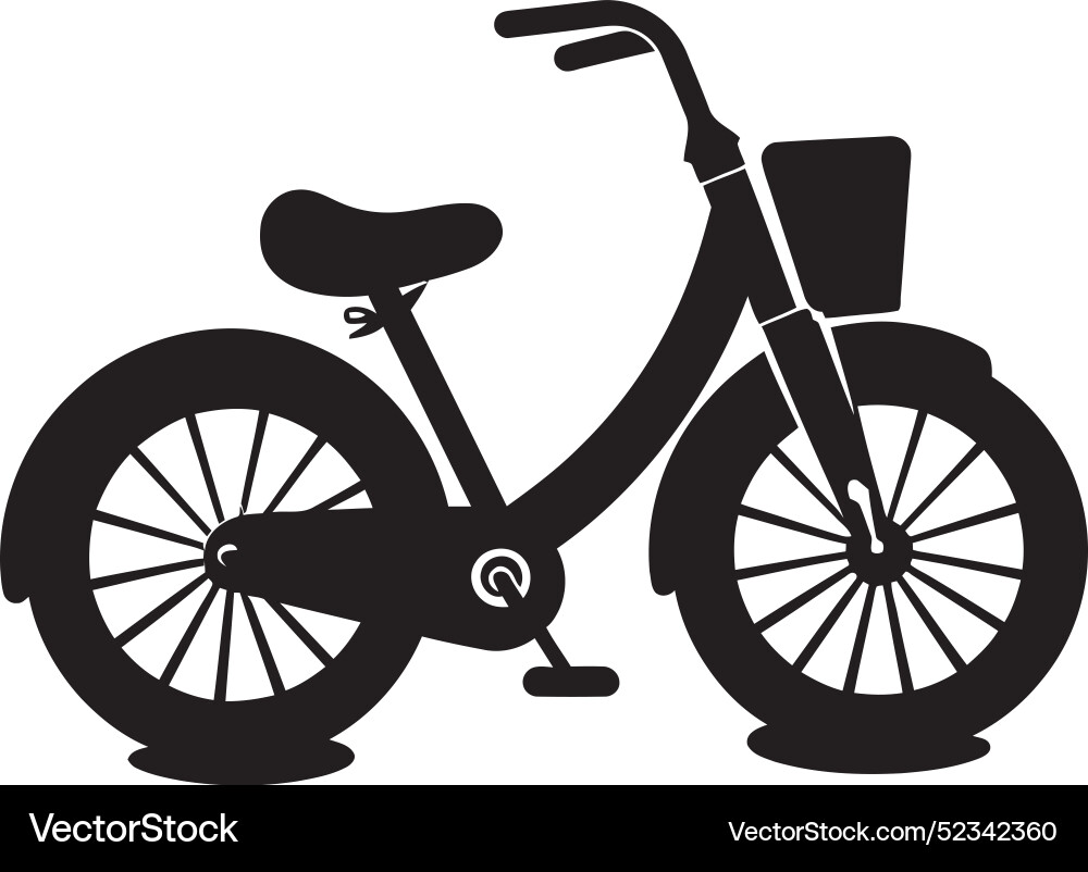 Stylized tricycle graphicdynamic three wheeler Vector Image