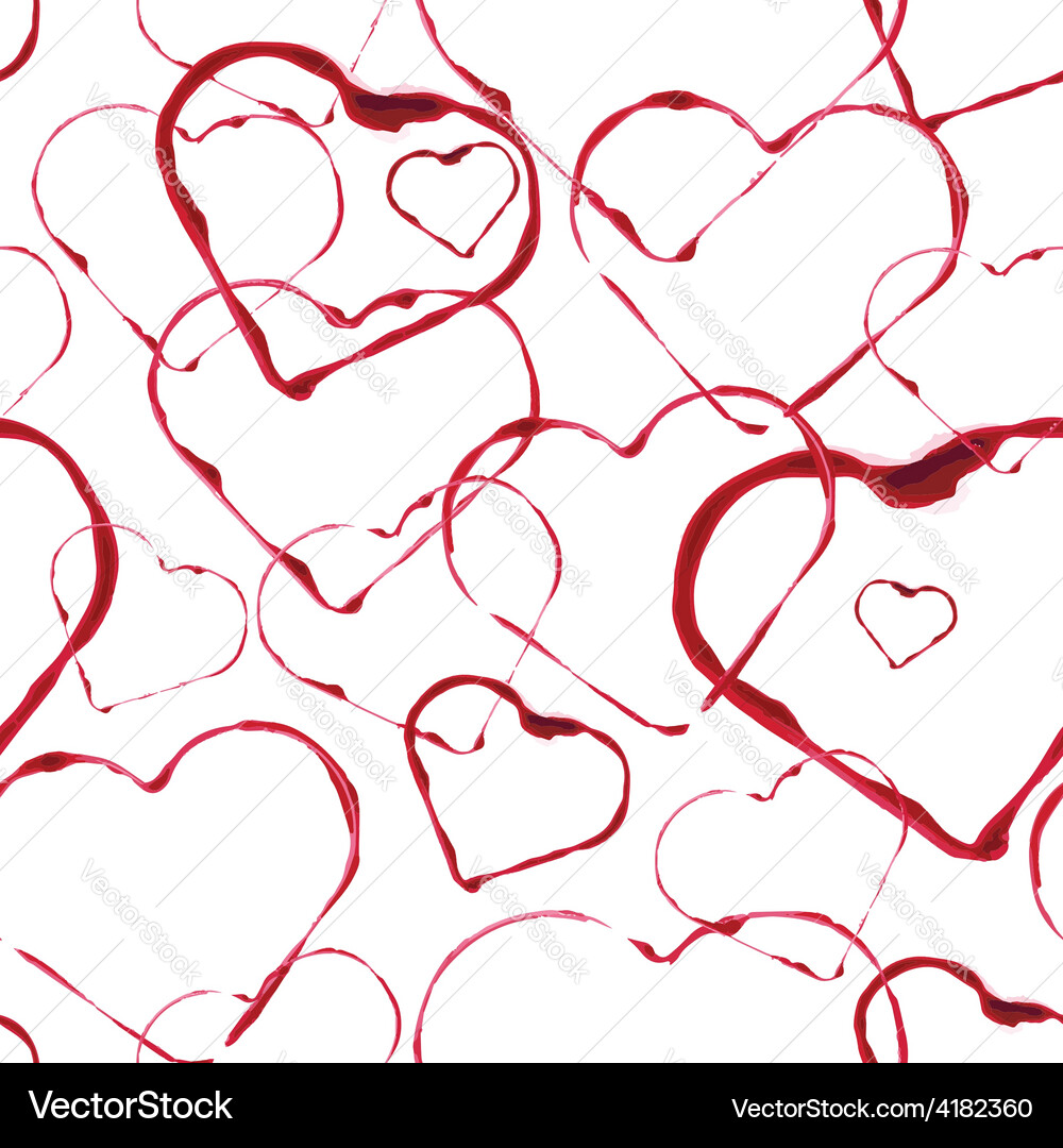 Watercolor Heart Splatter Background Royalty Free Vector