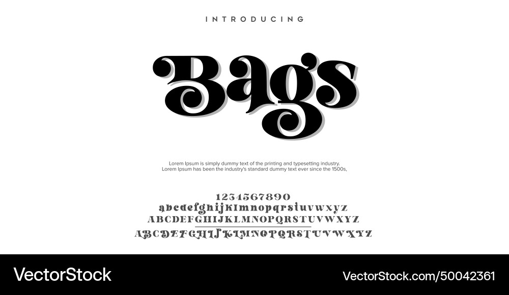 Abstract Fashion Font - Alphabet & Letterforms