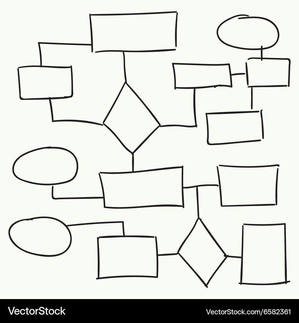 Abstract flowchart design Royalty Free Vector Image
