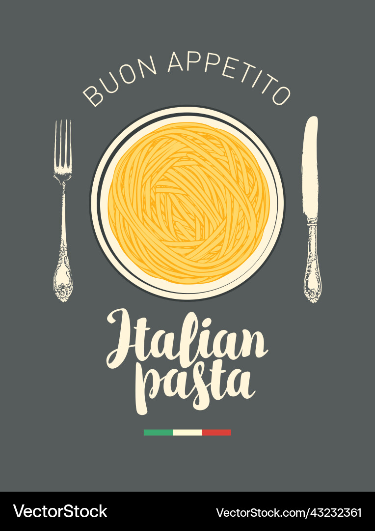 Banner or menu for an italian restaurant Vector Image