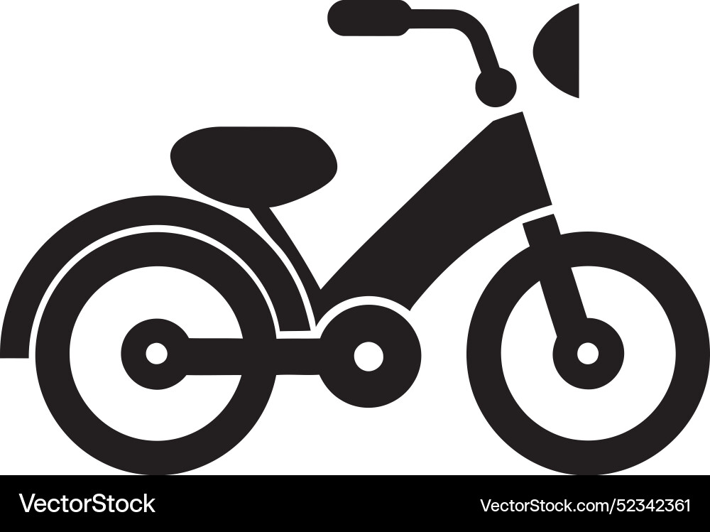 Dynamic three wheeler silhouettemodern trike Vector Image
