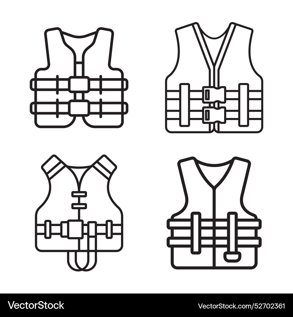 Life jacket icon Royalty Free Vector Image - VectorStock