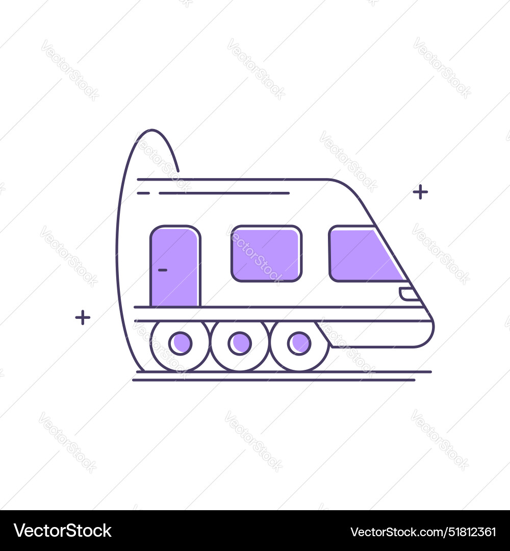 Train railway transport travel Royalty Free Vector Image