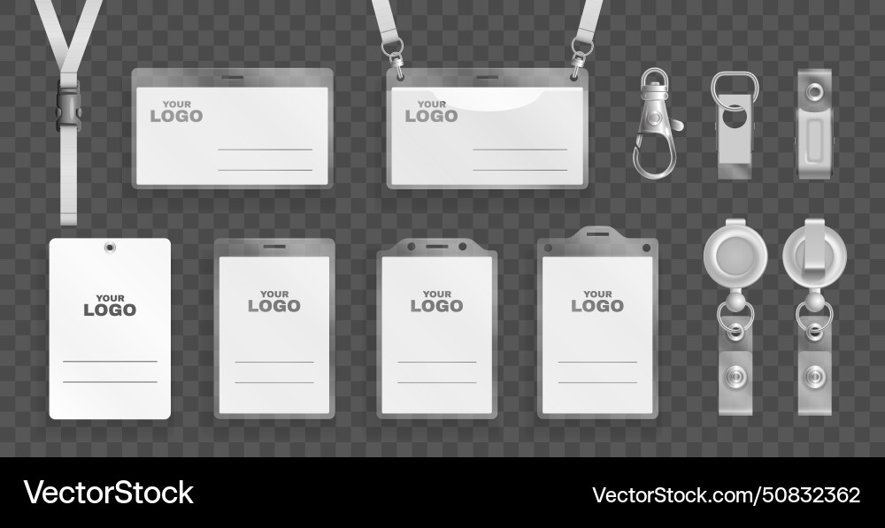 Realistic badges set Royalty Free Vector Image