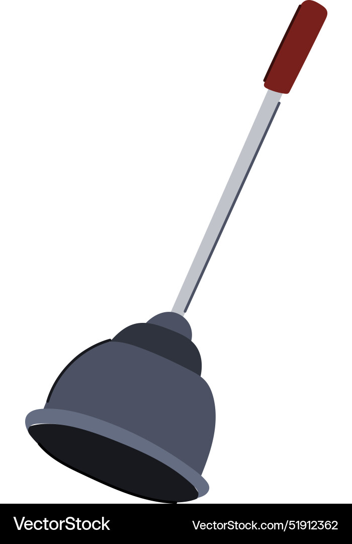Repair plunger cartoon Royalty Free Vector Image
