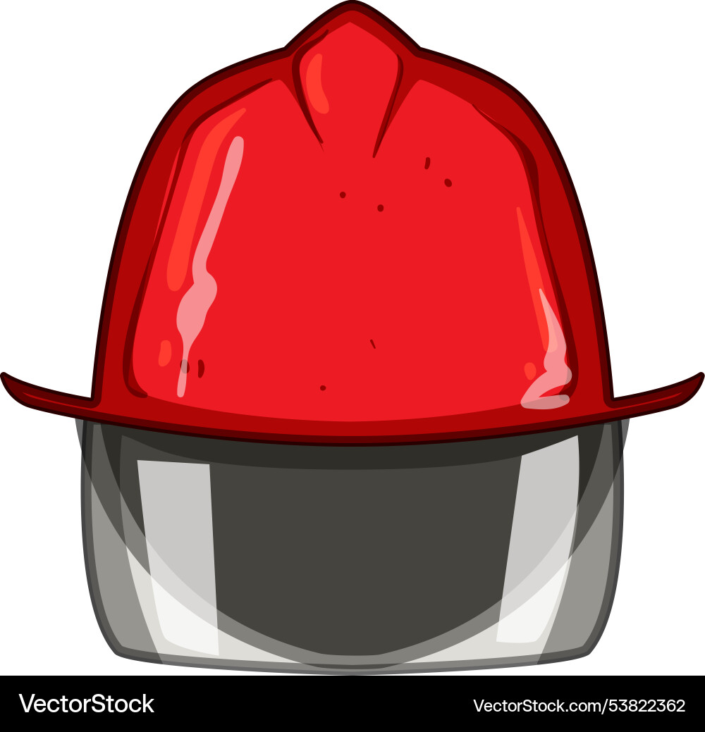 Safety firefighter helmet cartoon Royalty Free Vector Image