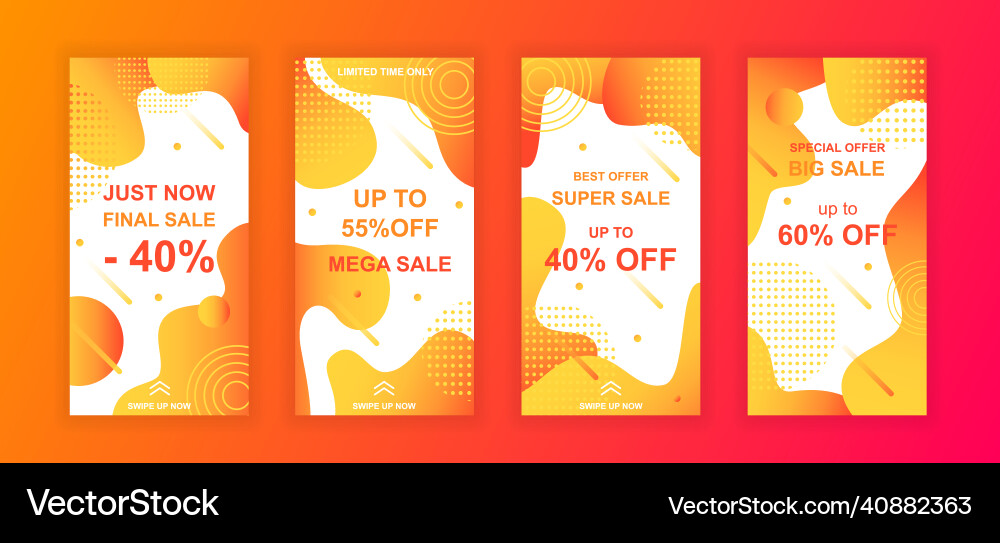 Advertising design social networks instagram Vector Image