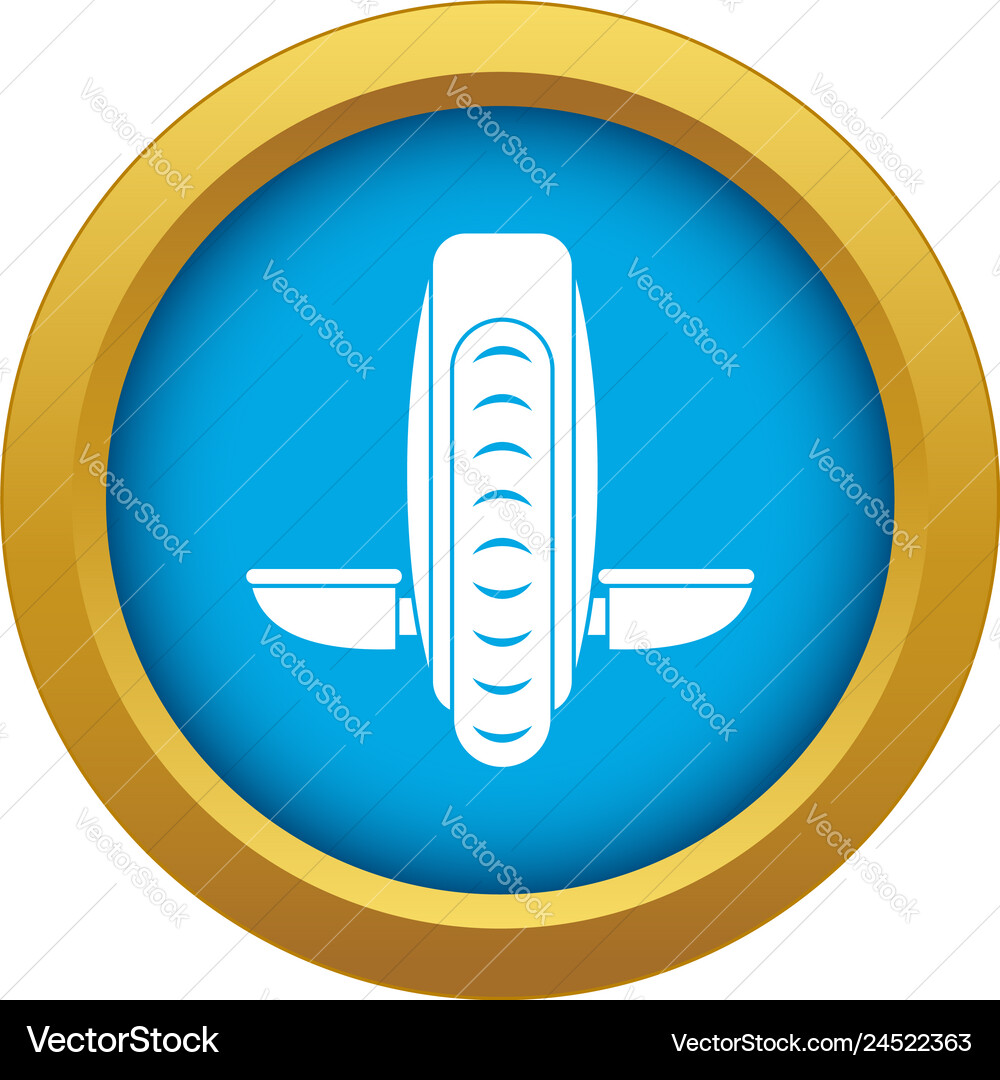 Balance vehicle icon blue isolated Royalty Free Vector Image
