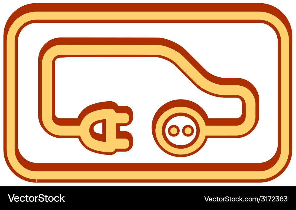 Electrical vehicle icon Royalty Free Vector Image