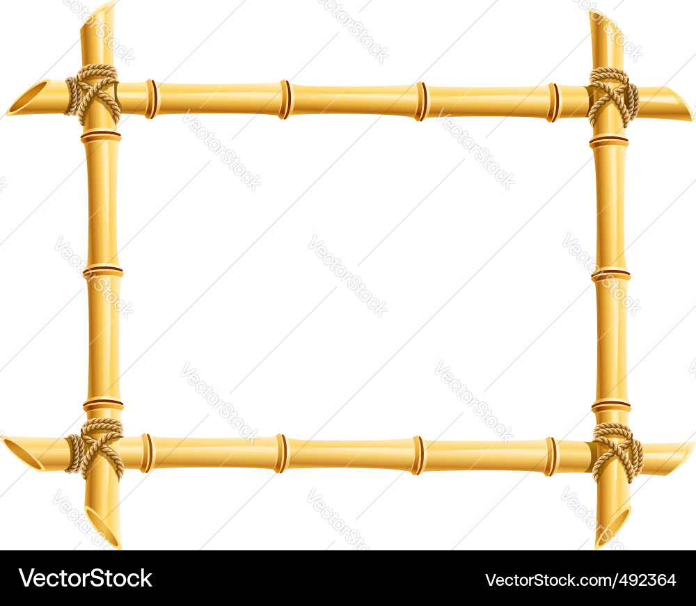 Bamboo Stick Frame Royalty Free Vector Image - VectorStock