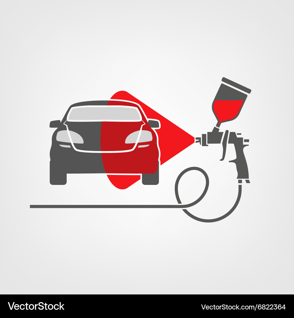 Paint-spray gun Royalty Free Vector Image - VectorStock