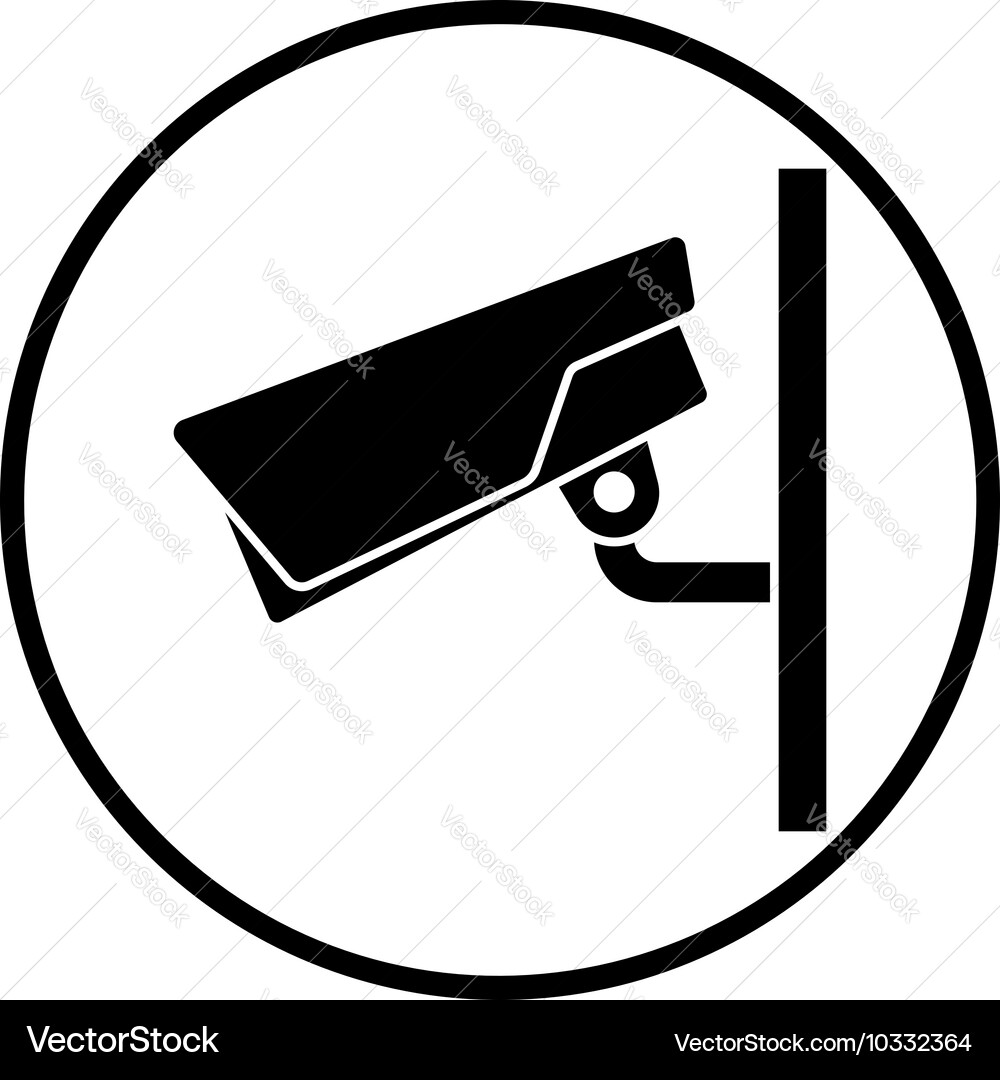 Security camera icon Royalty Free Vector Image