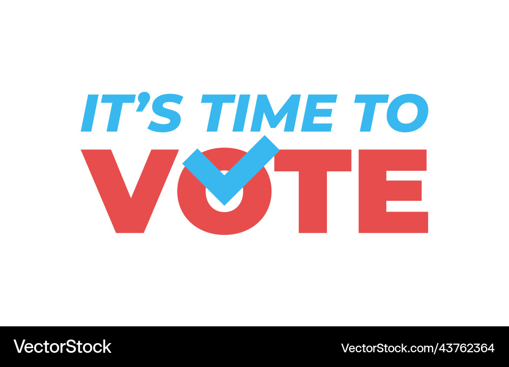 Voting symbols design template elections icons Vector Image