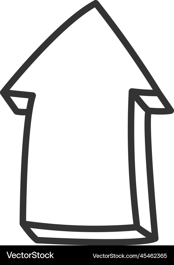 Arrow flat icon showing direction Royalty Free Vector Image