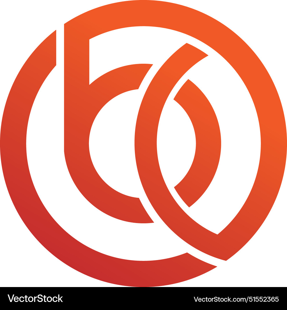 Be logo design letters template ob Royalty Free Vector Image