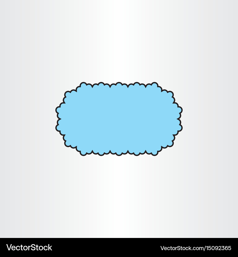 Cloud Frame Textfeld Design Element Lizenzfreier Vektor
