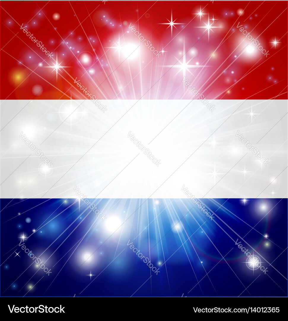 Dutch flag background Royalty Free Vector Image