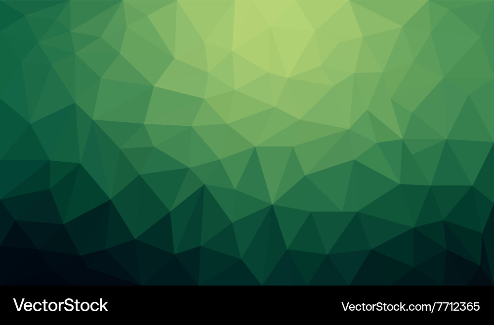 Green gradient abstract polygon background Vector Image