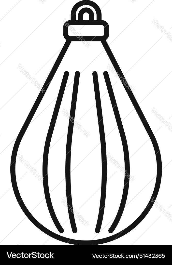 Simplistic black and white christmas ornament Vector Image