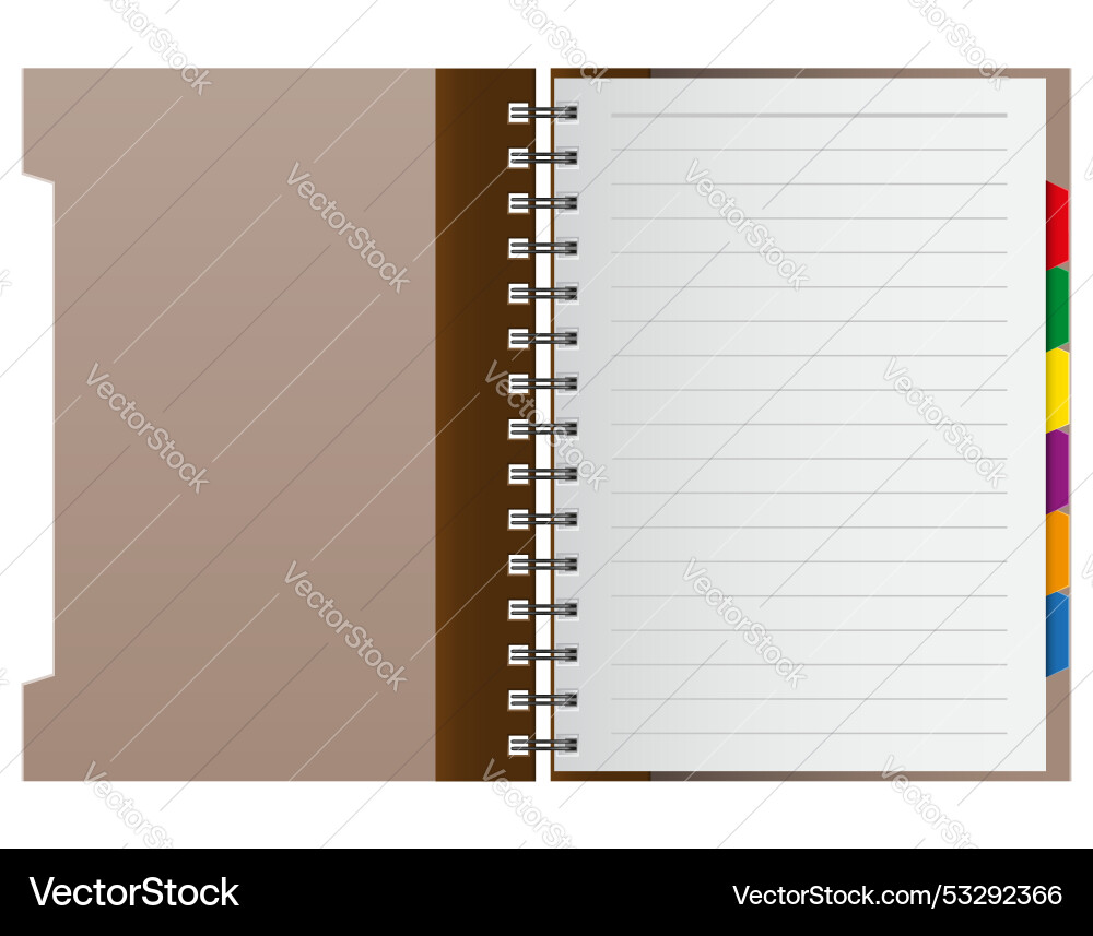 Cartoon Notepad for Notes and Reminders Royalty Free Vector
