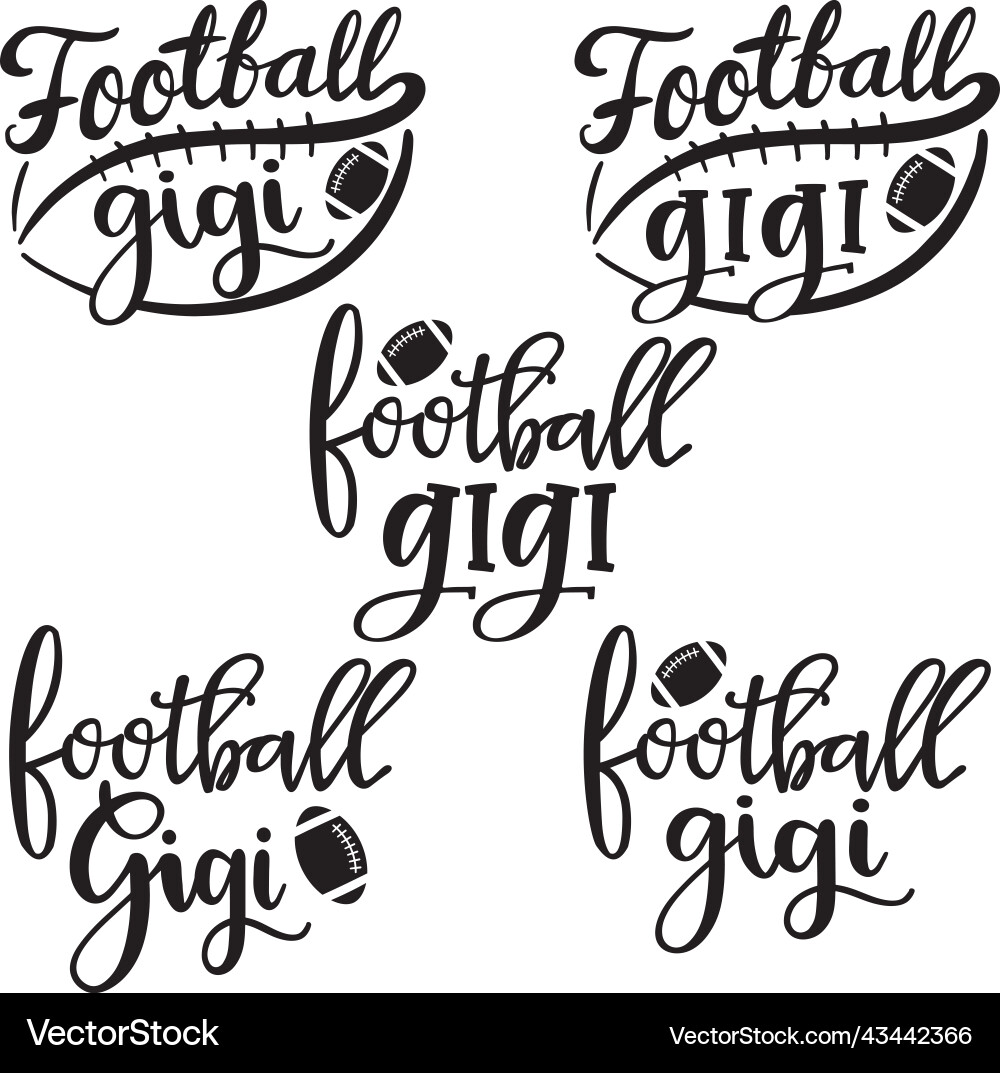 Football gigi Royalty Free Vector Image - VectorStock