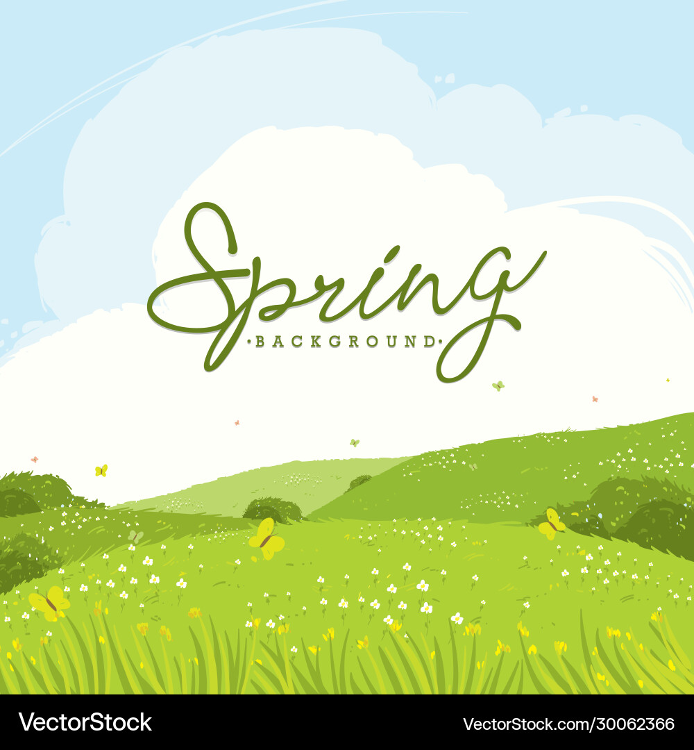 Spring art background Royalty Free Vector Image