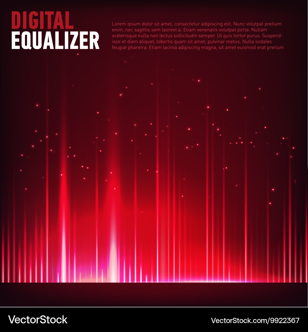 Digital equalizer Royalty Free Vector Image - VectorStock