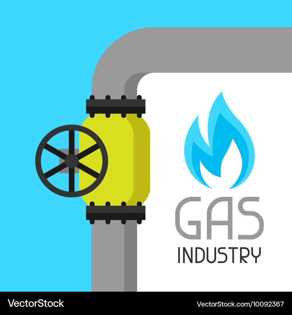 Industrial Gas Control Valve Royalty Free Vector Image