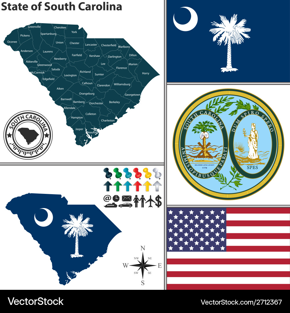South Carolina State Shape Vector Images (over 320)