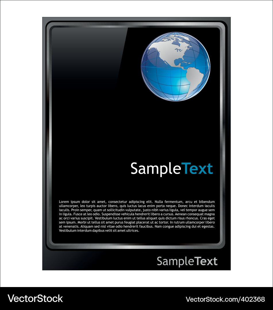 Earth Frame - Minimalist Globe Royalty Free Vector Image