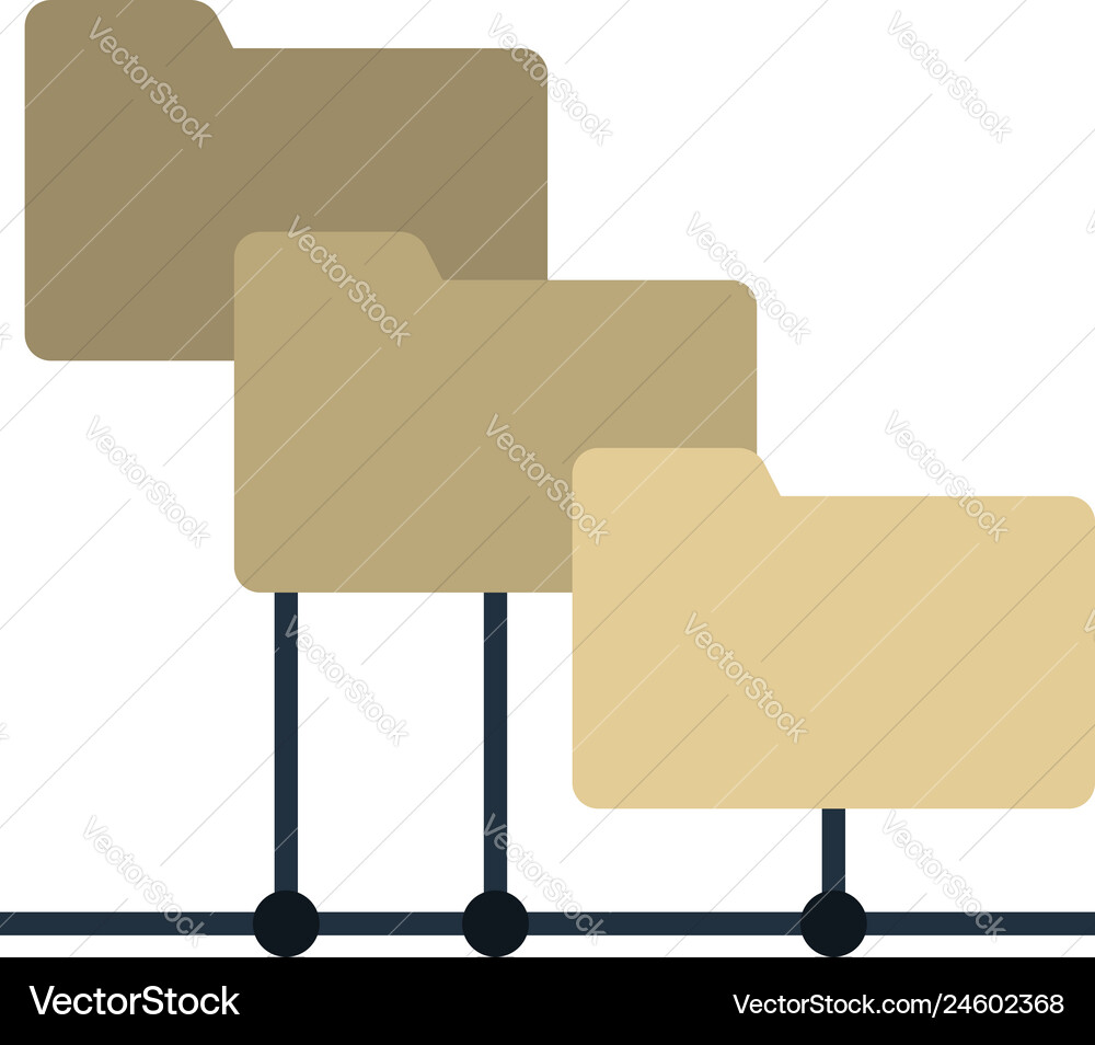 Folder network icon Royalty Free Vector Image - VectorStock