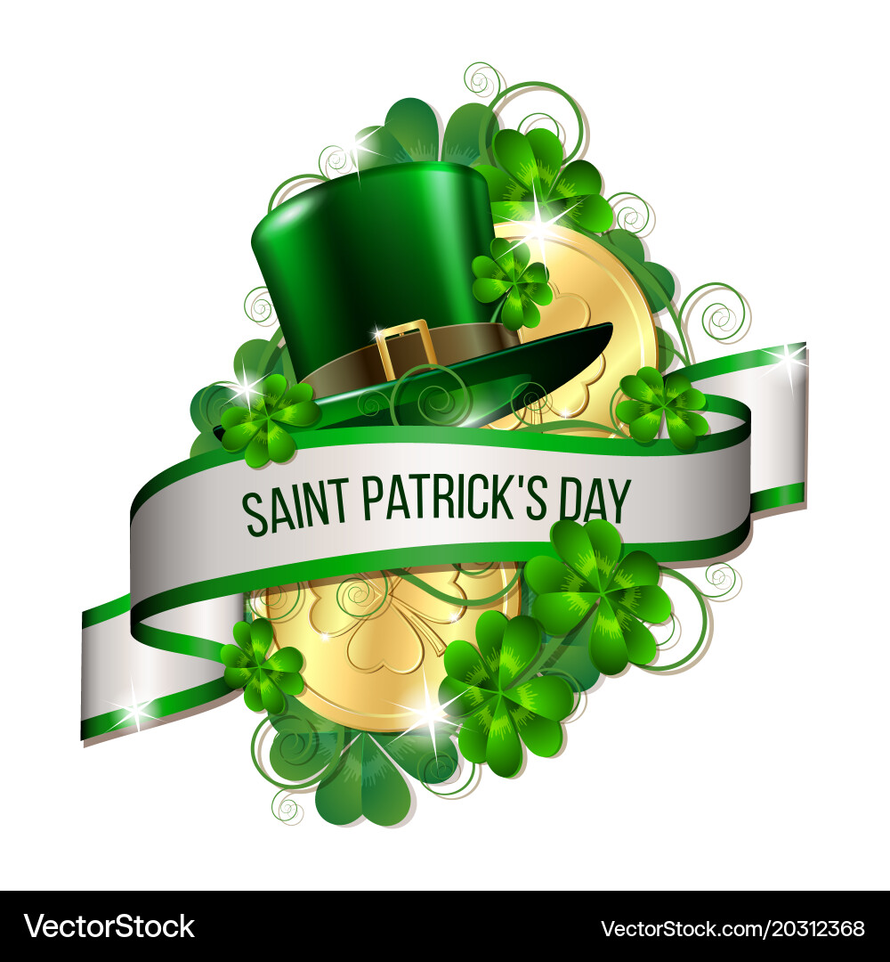 Patrick day card Royalty Free Vector Image - VectorStock