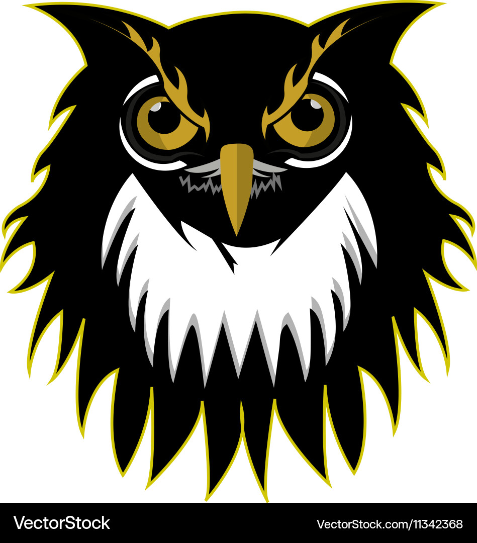 Retro Basketball Owl Logo Royalty Free Vector Image