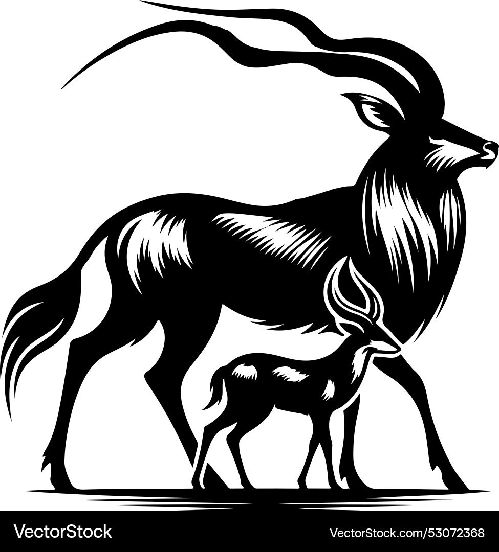 Simple mouflon clean Royalty Free Vector Image