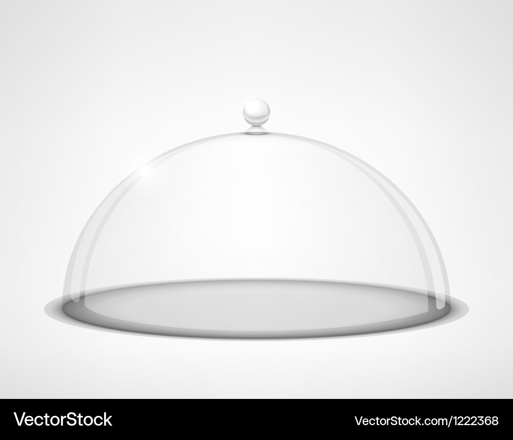 Transparent Glass Sphere Lid Royalty Free Vector Image