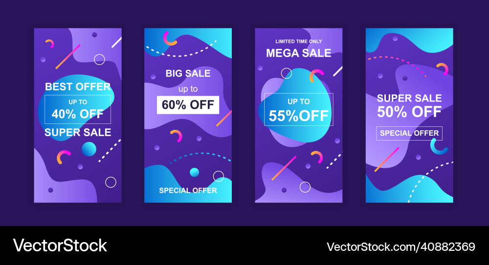 Advertising design social networks instagram Vector Image
