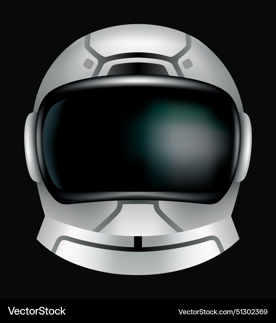 Astronaut helmet realistic cosmonaut mask Vector Image