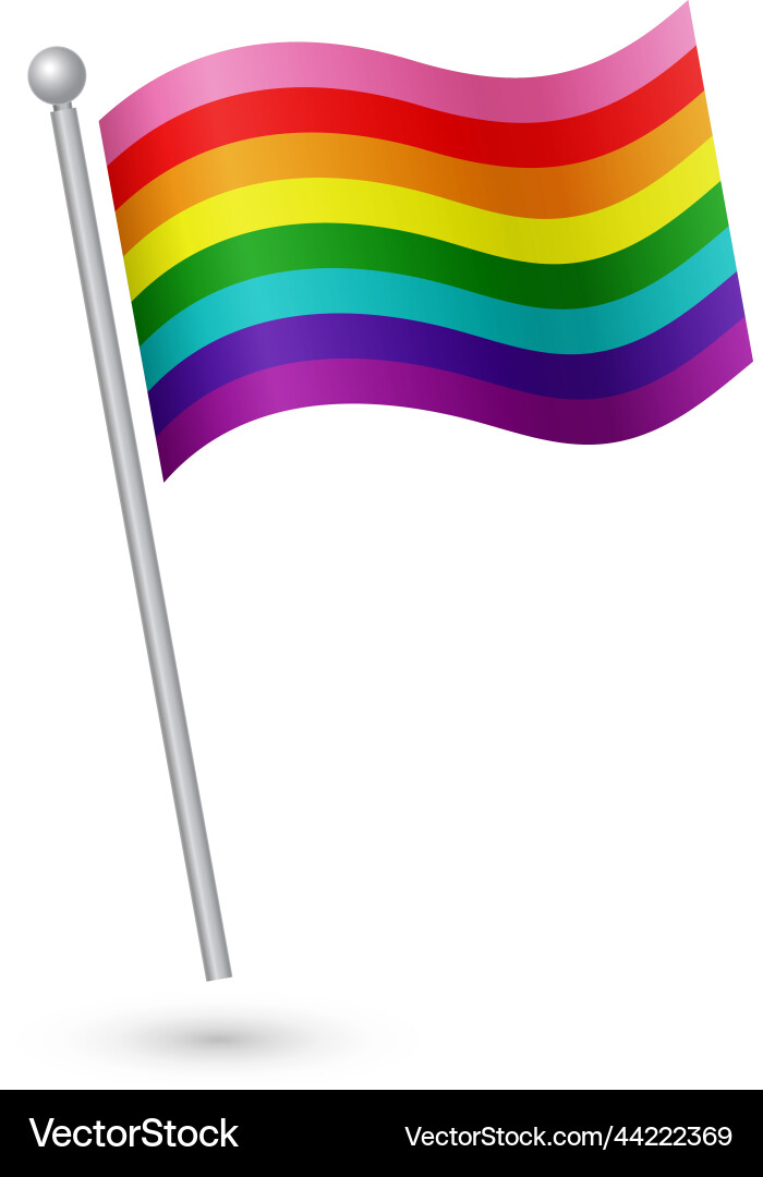 Homosexuell Pride Flagge Lizenzfreies Vektorbild