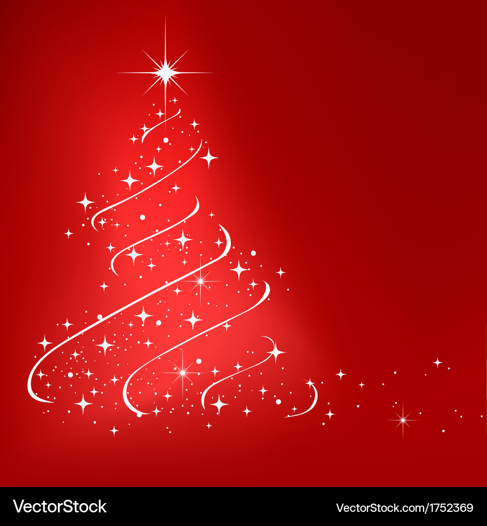 Red abstract winter background Royalty Free Vector Image