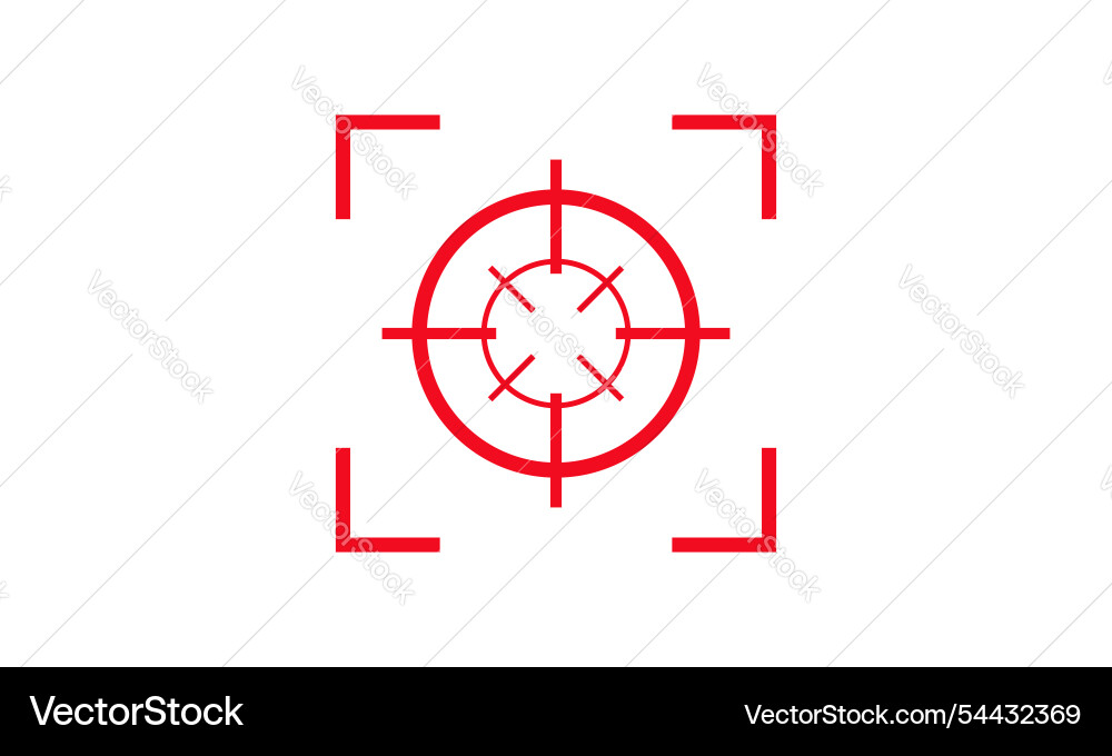 Reticle Target Icon Royalty Free Vector Image - VectorStock