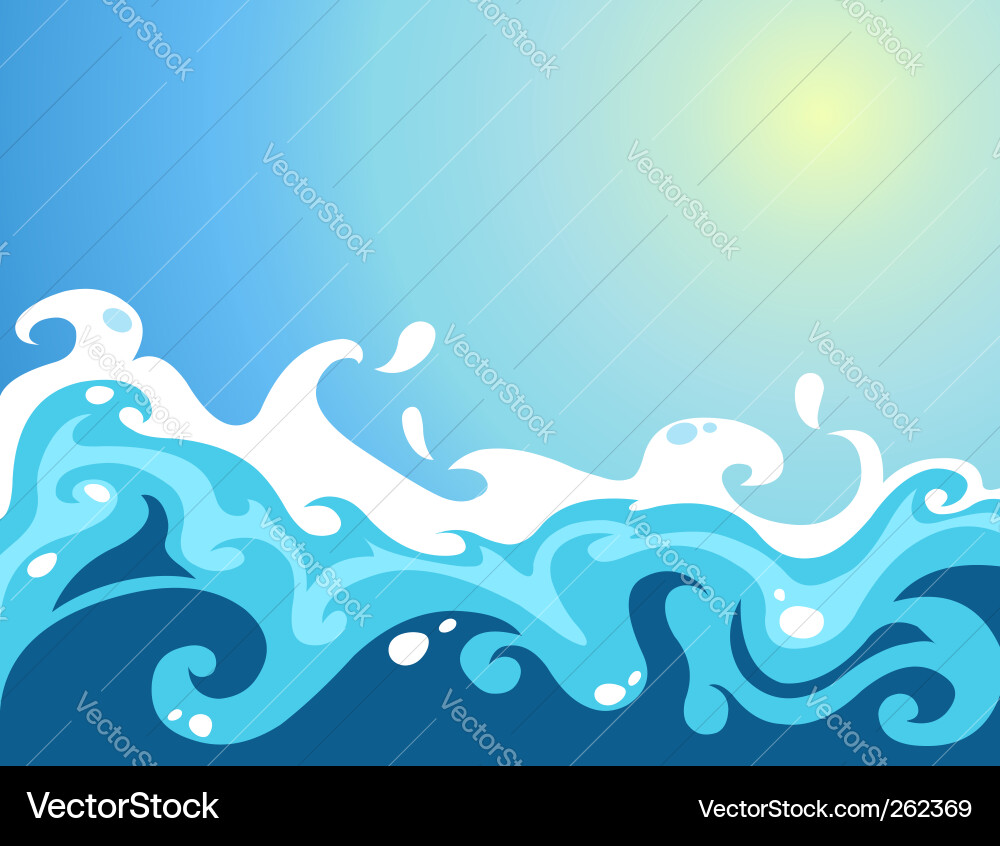Waves Royalty Free Vector Image - VectorStock